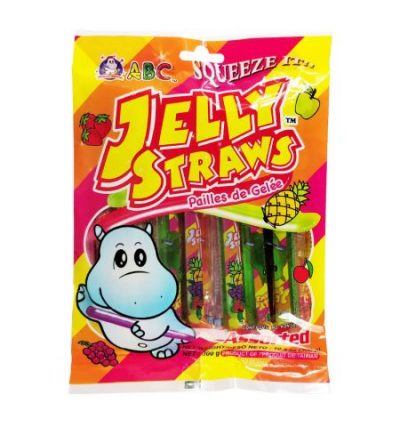 ABC 袋裝果凍條 (河馬) 260g/30 ABC Jelly Straws Assorted (Hippo) – KCH LTD